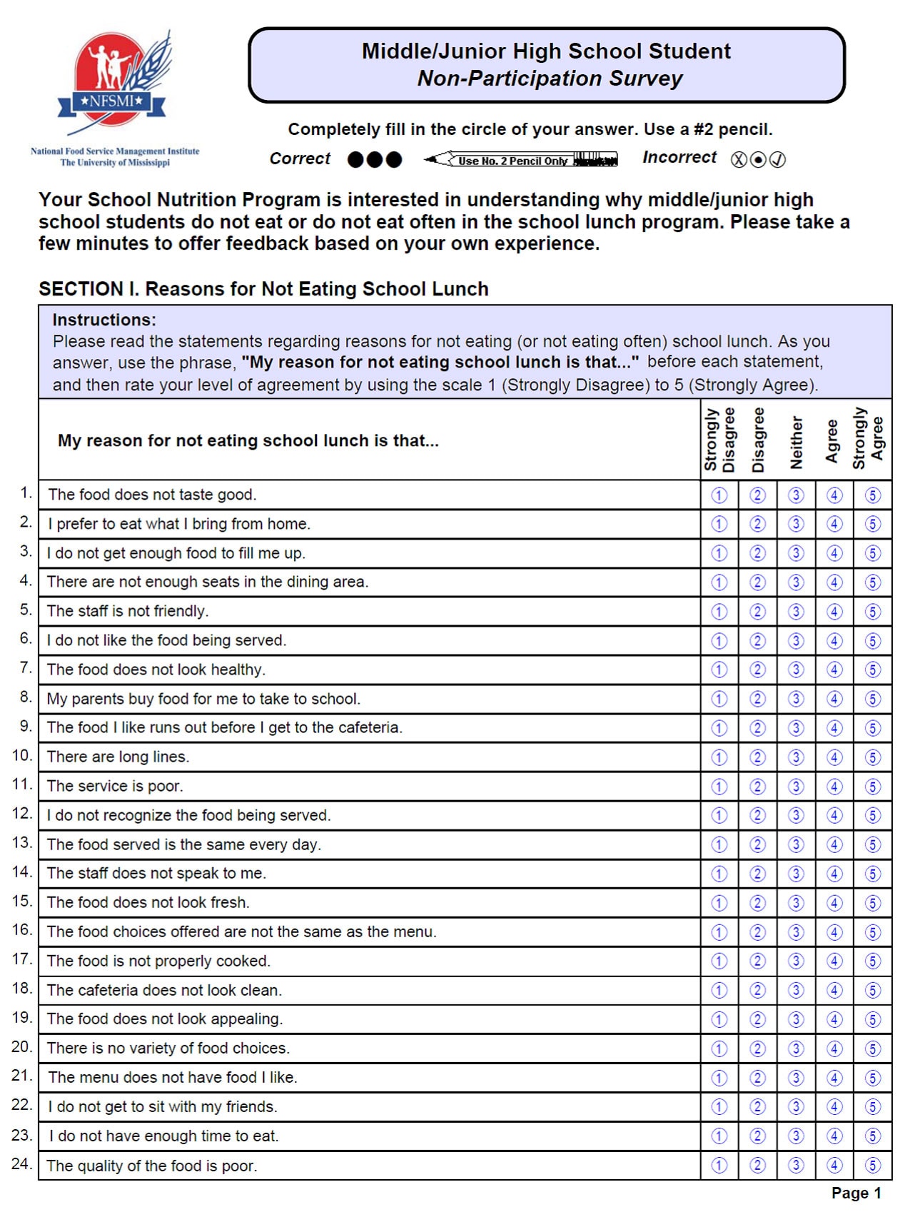 Administering School Lunch Participation and Non-Participation Based ...