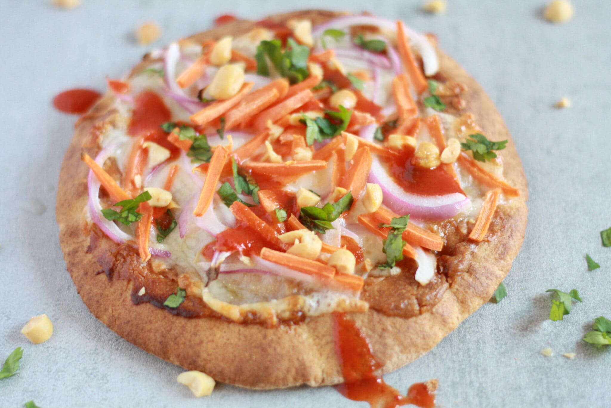 Sriracha Thai Peanut Flatbread – School Nutrition Association