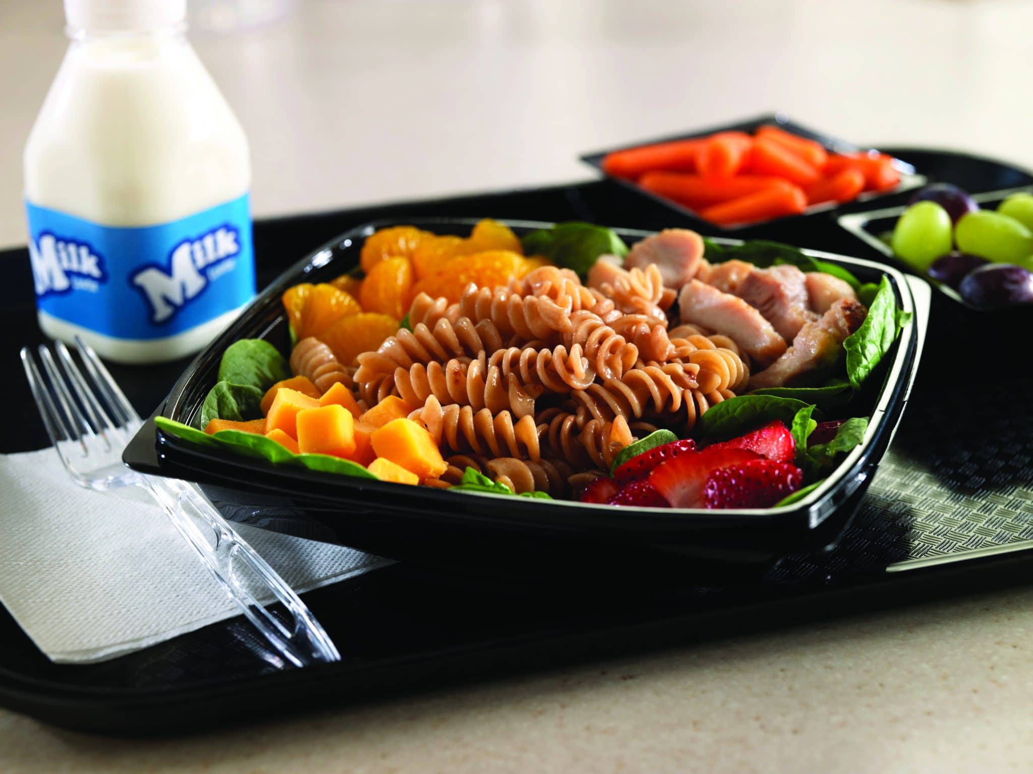 Strawberry Fields Rotini Pasta – School Nutrition Association