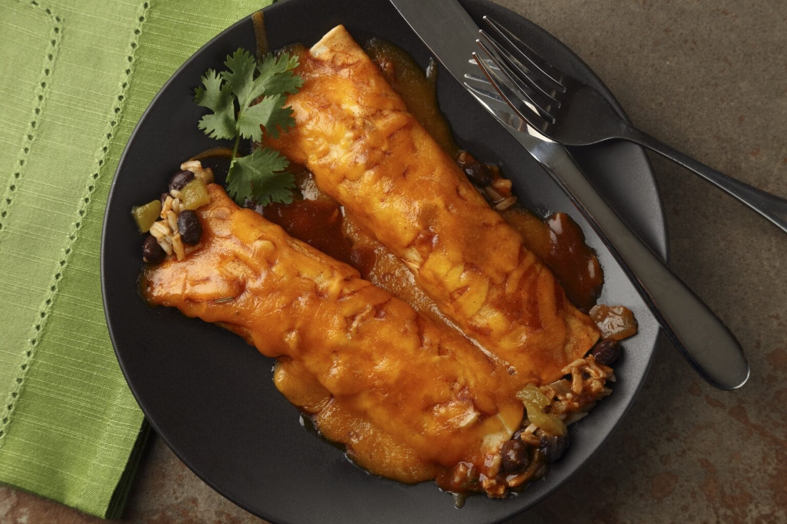 Black Bean and Two-Cheese Rice Enchiladas – School Nutrition Association