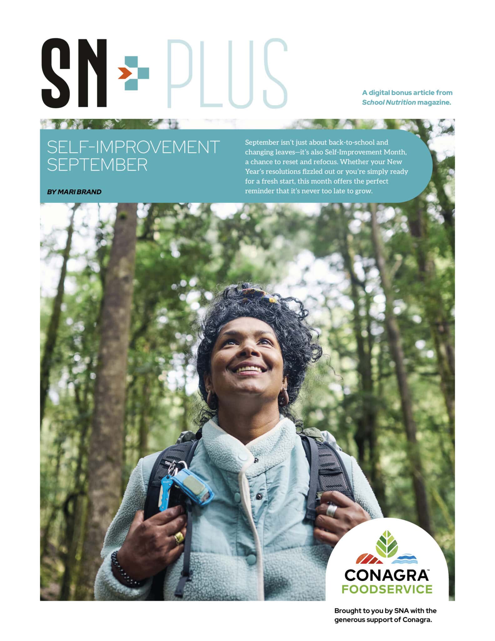 SN Plus: Self-Improvement September – School Nutrition Association